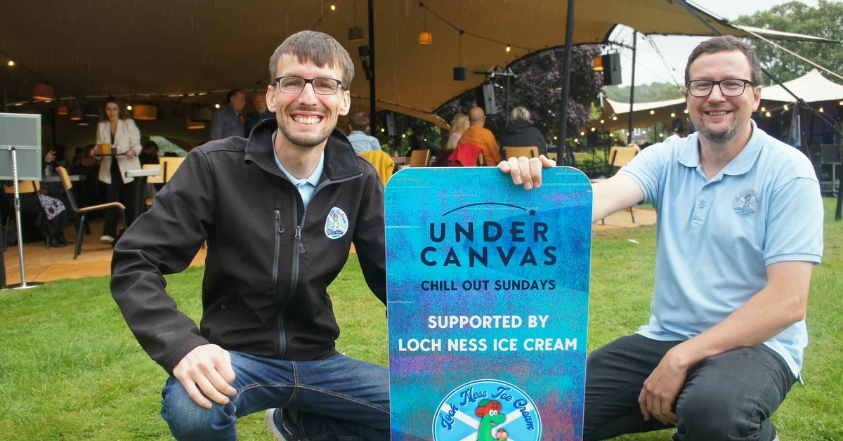Loch Ness Ice Cream keep it cool at Under Canvas | Eden Court