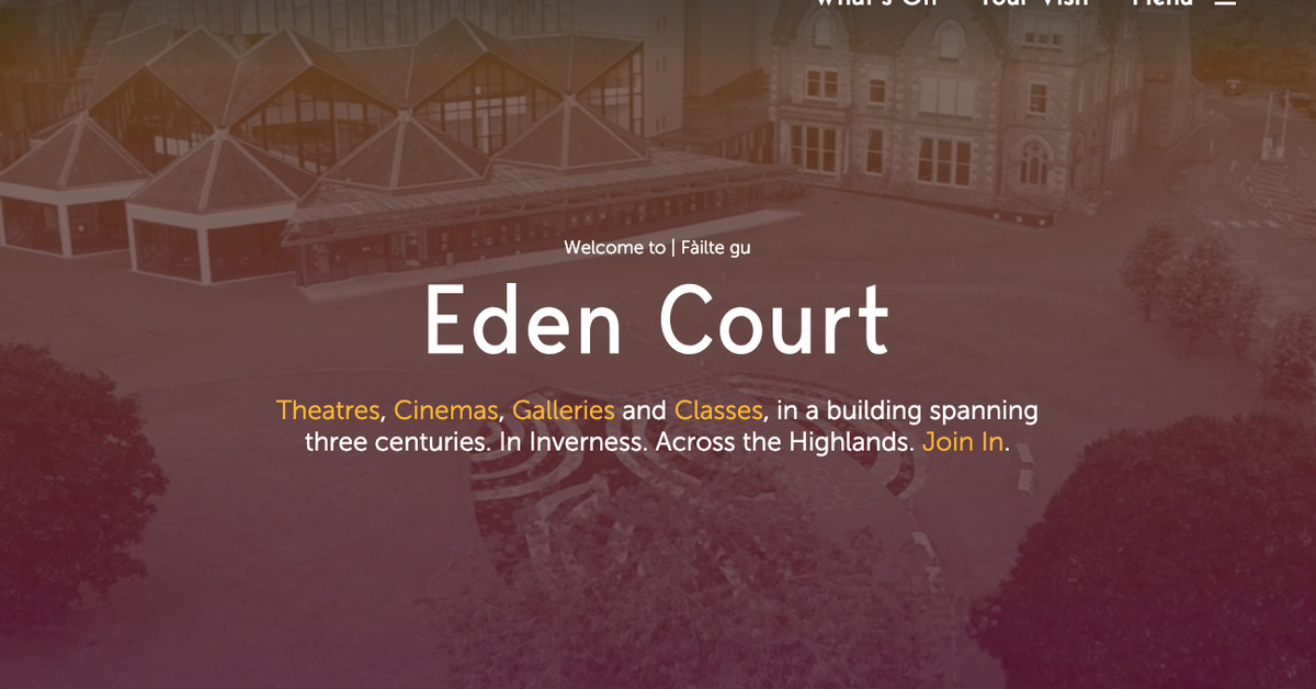 Welcome to our new website! | Eden Court